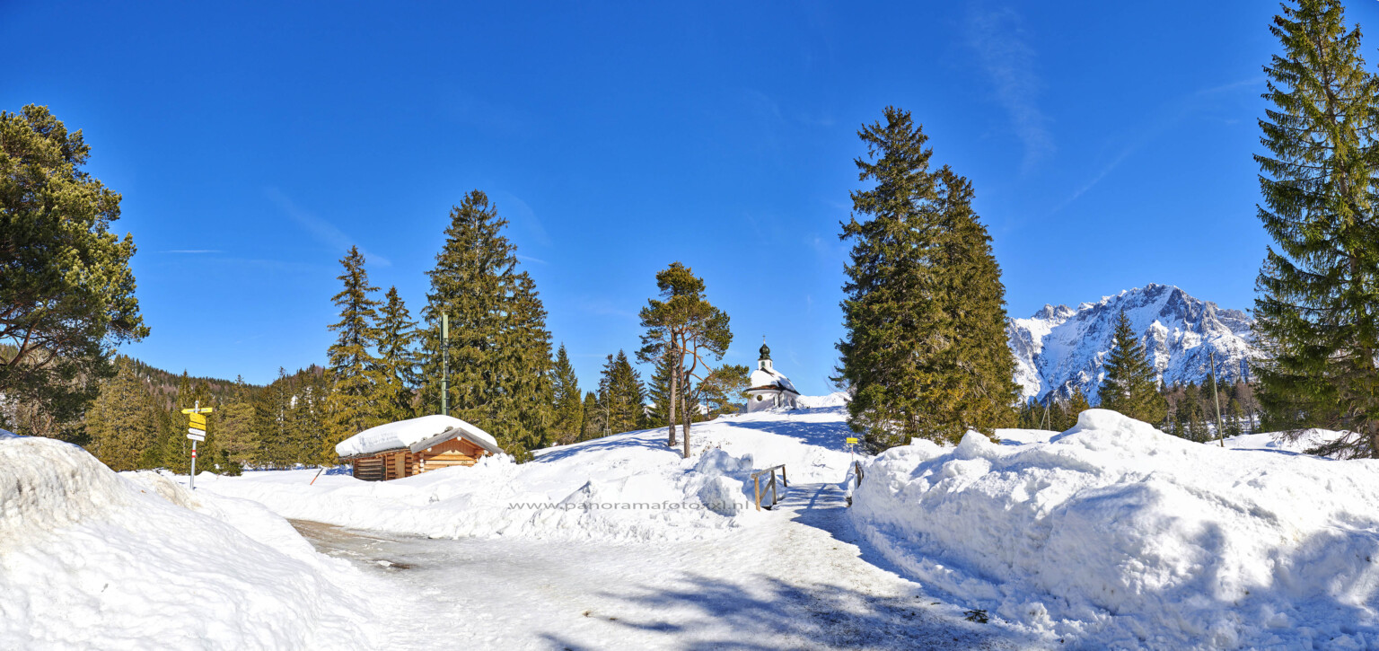 Mittenwald winterse panorama's